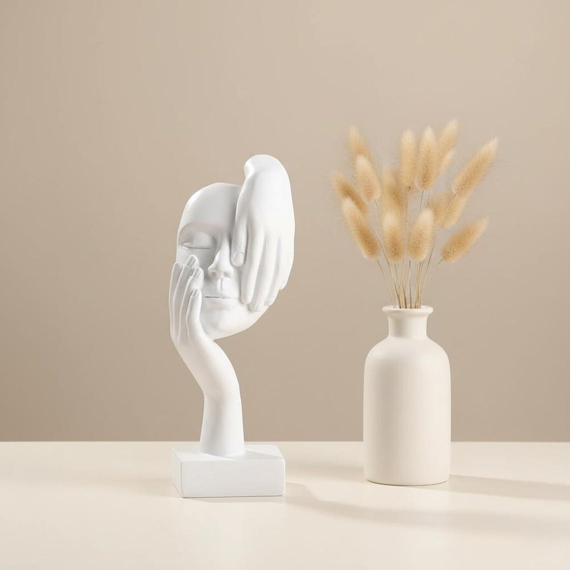 European Craft Abstract Human Figure Ornament Office Living Room Shelf ...