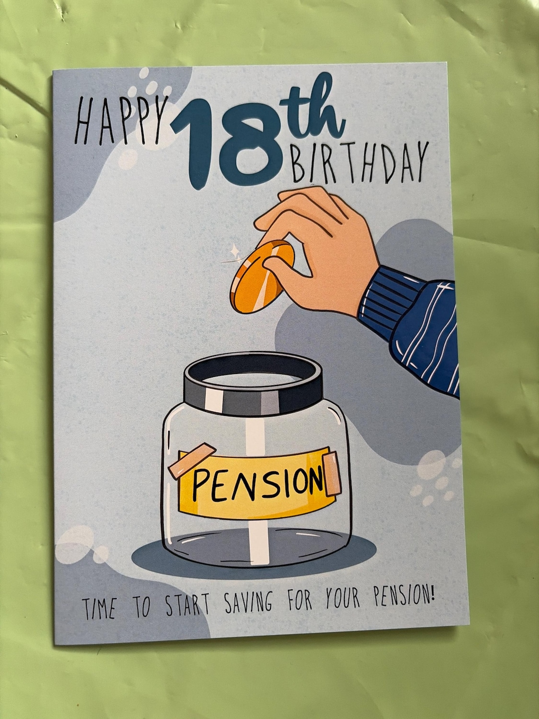 Funny 18th Birthday Card | Happy 18th Birthday Card | Pension Joke ...