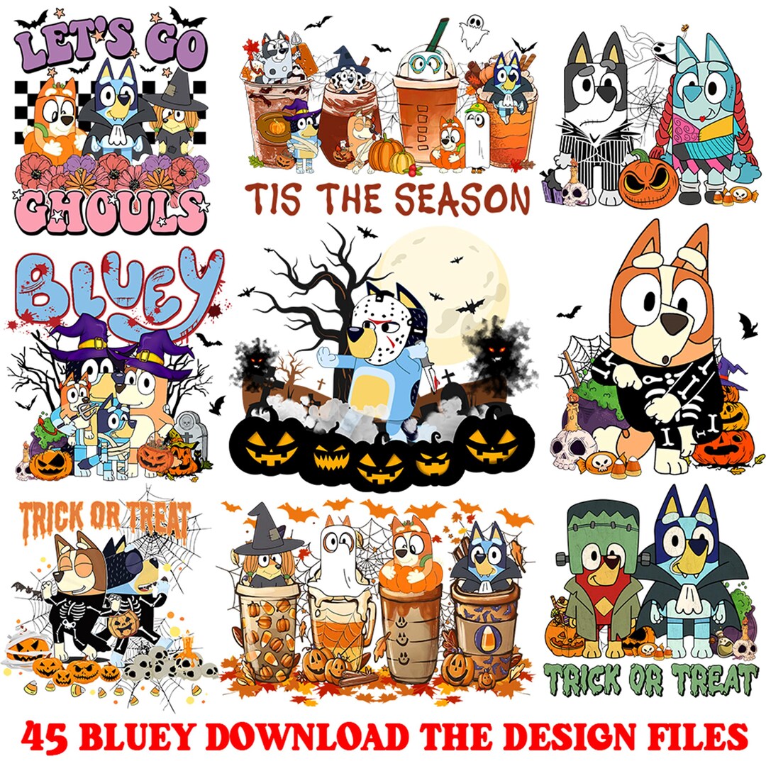 Bluey SVG PNG Mega Bundle, 40+ Bluey Family Clipart for Cricut ...