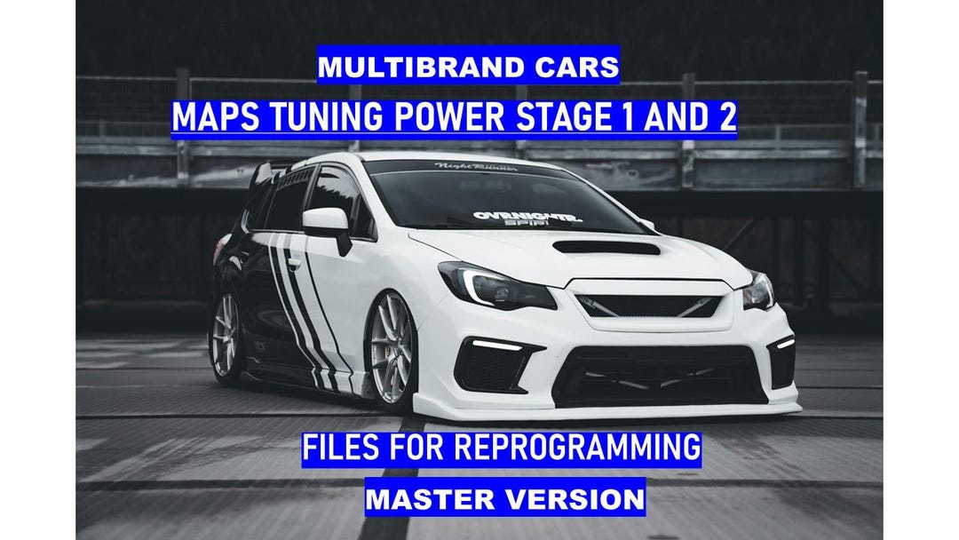ECU Maps for Car Reprogramming, Stage 1 and 2, for Master Version ...