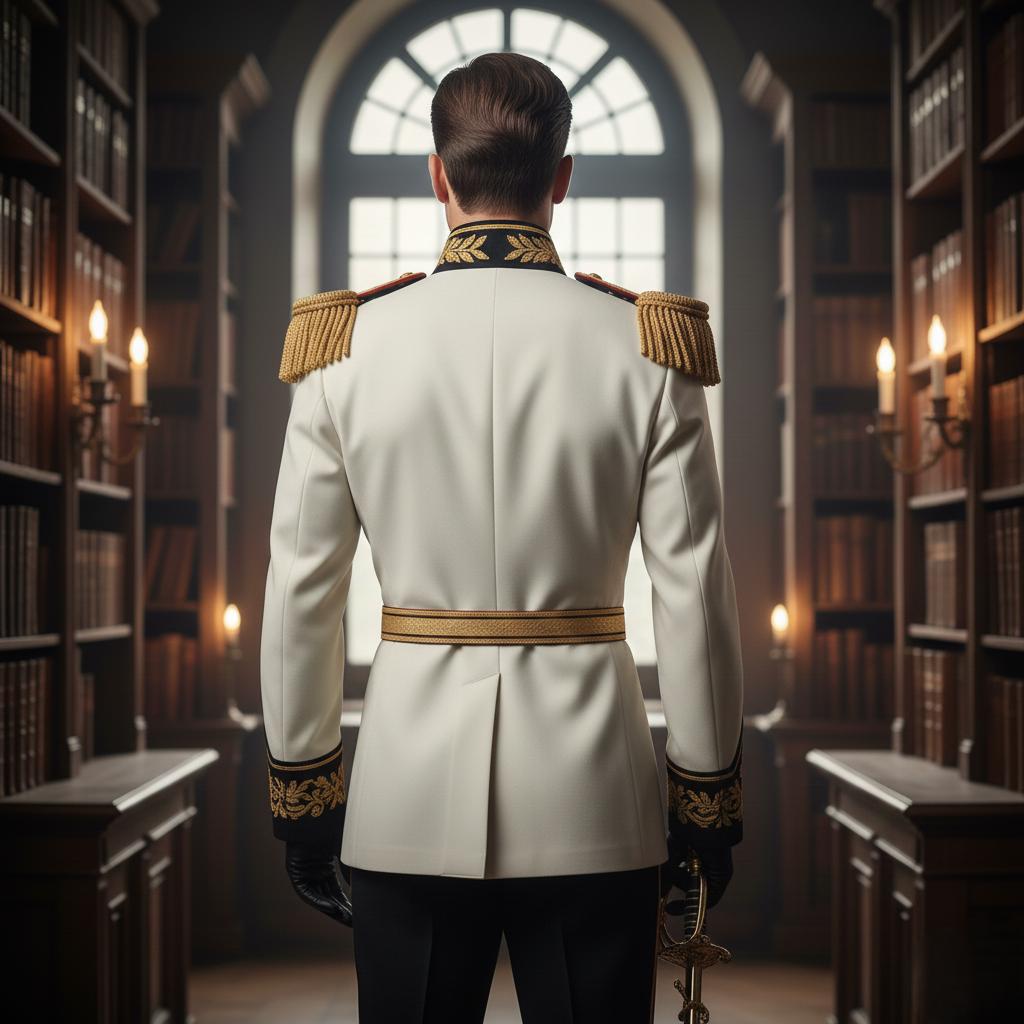 White Officer Jacket, Military Uniform, Prince Costume, Formal Menswear ...