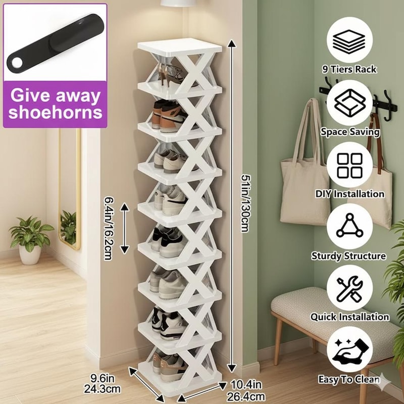 Narrow Shoe Storage Blue - Etsy