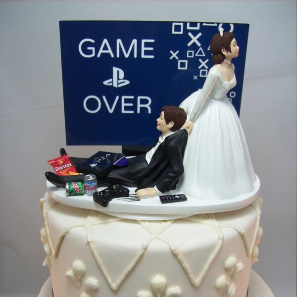 Video Game Wedding Cake Topper - Etsy