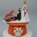 College Football CLEMSON Funny Wedding Cake Topper Sports Groom's Cake ...