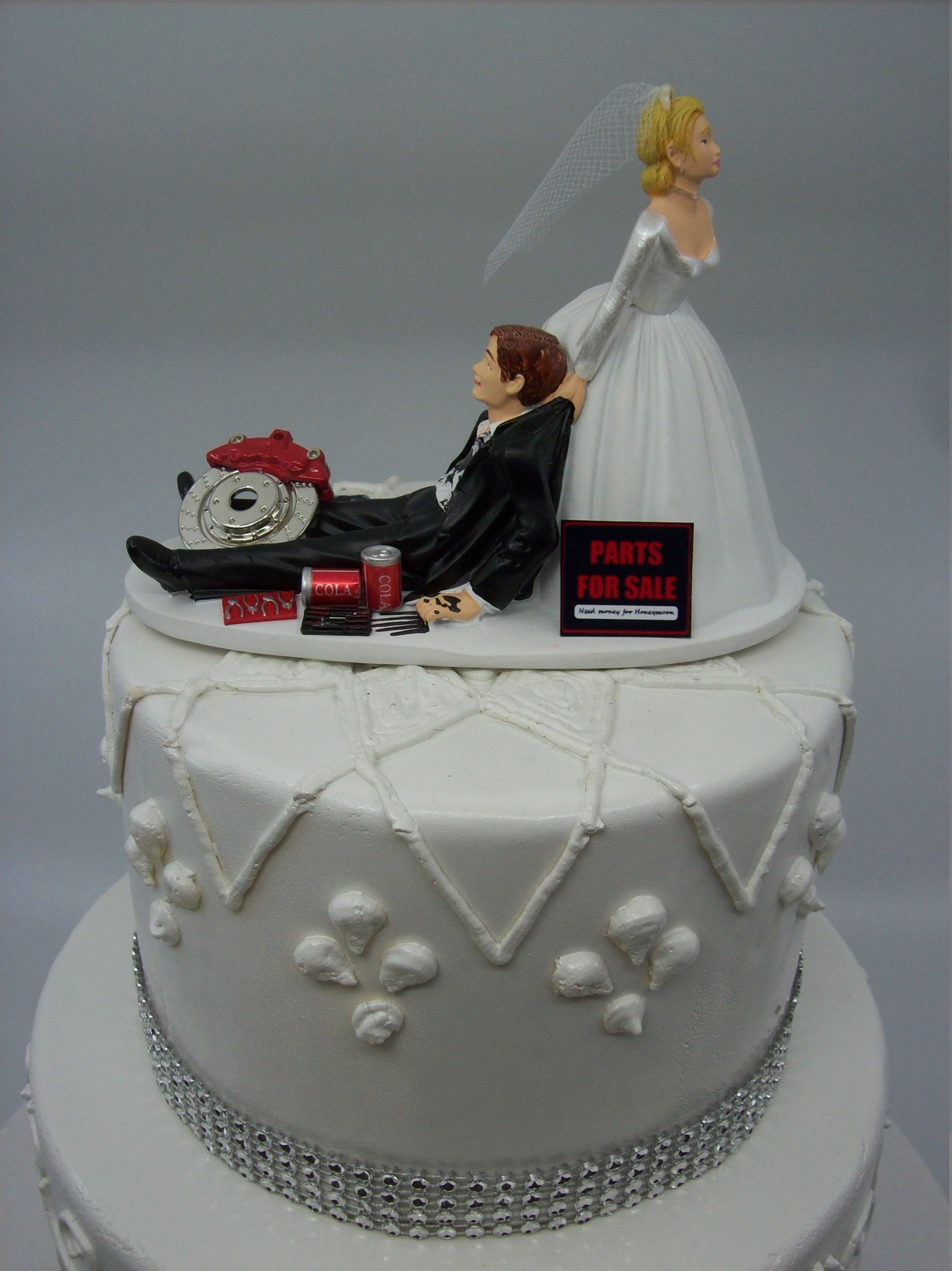 Auto Mechanic Brake Rotor Tire Funny Wedding Cake Topper Bride | Etsy