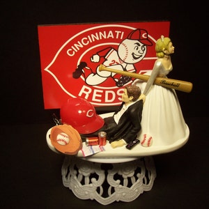 CINCINNATI REDS Baseball or Your Team Bride and Groom Funny Wedding ...