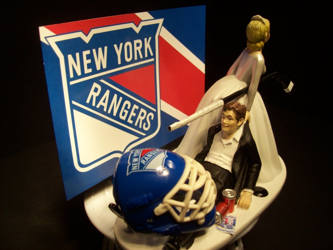 Hockey Sports Team NY New York RANGERS Bride and Groom Wedding | Etsy