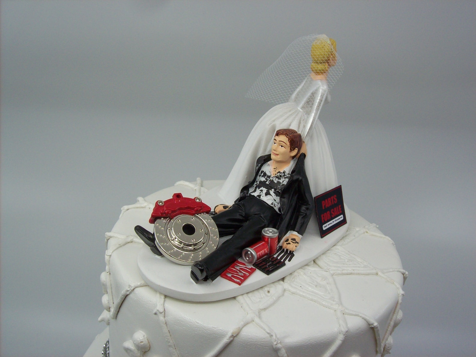Auto Mechanic Brake Rotor Tire Funny Wedding Cake Topper Bride - Etsy