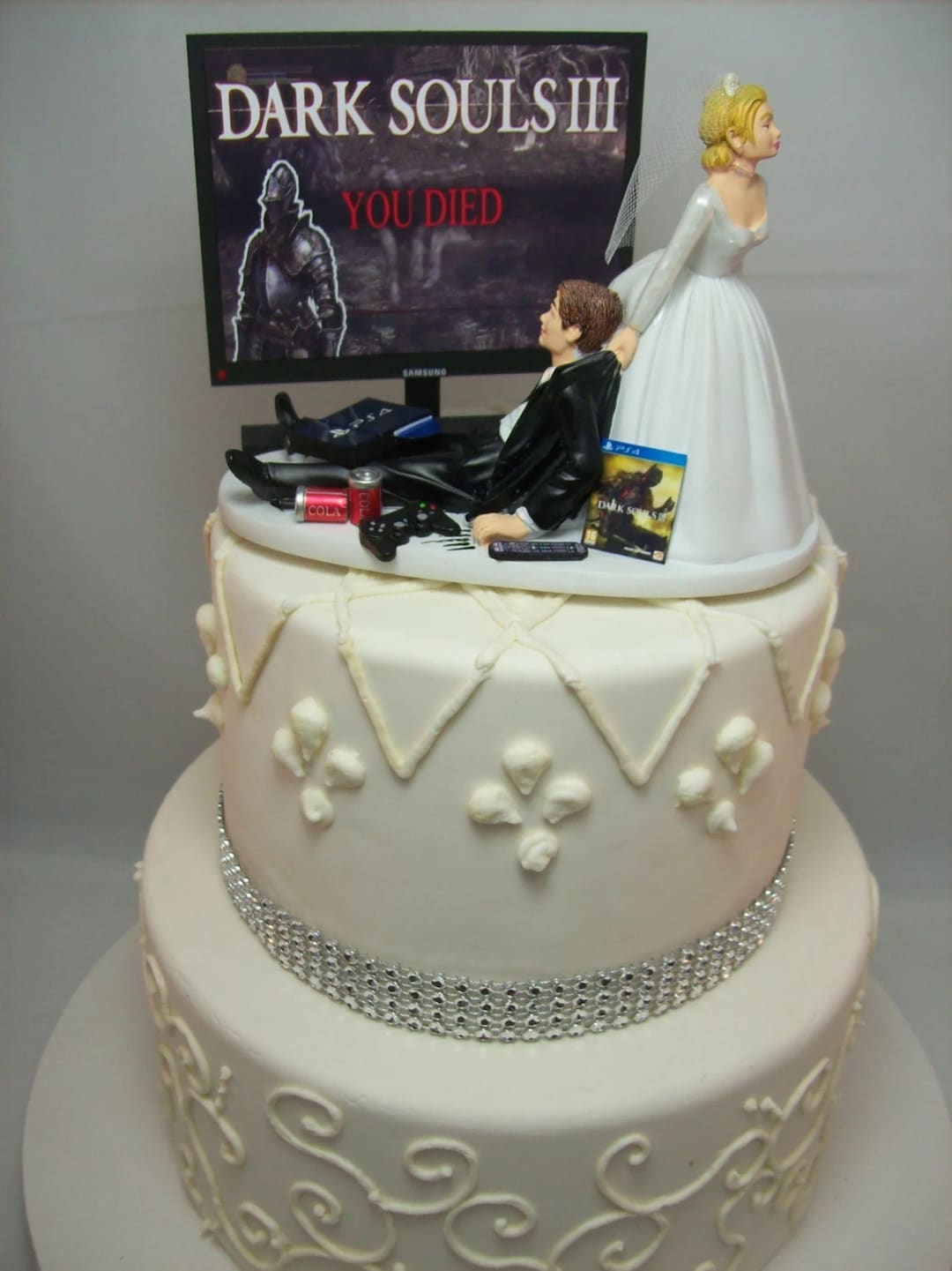 GAMER Funny Wedding Cake Topper Video Game Gaming Junkie Addict ...