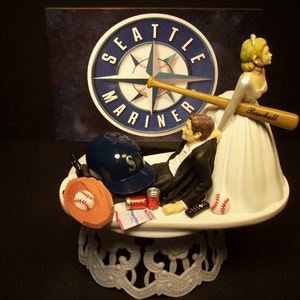 SEATTLE MARINERS Baseball (or Your Team) Bride and Groom Funny Wedding ...