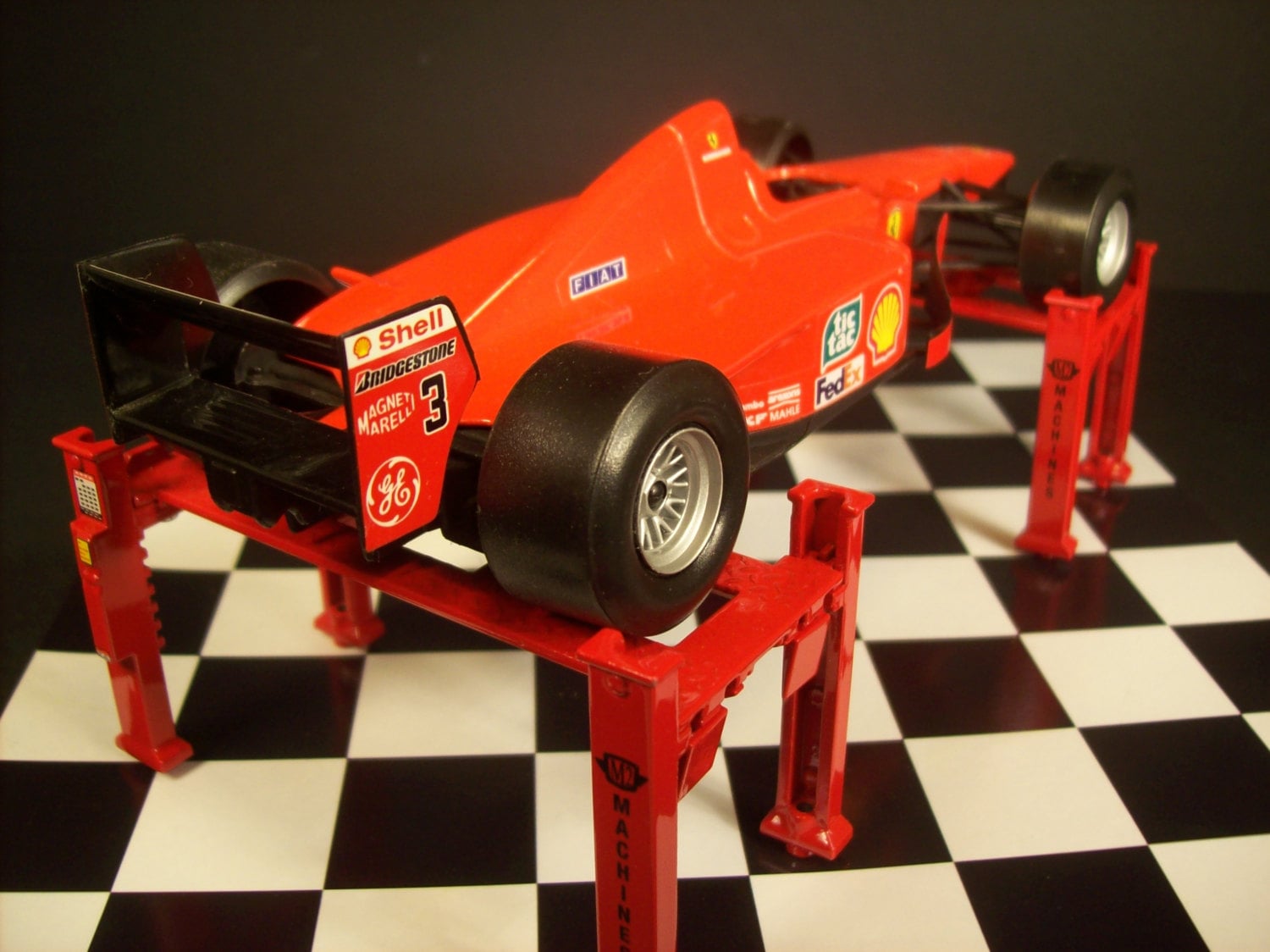 AUTO Mechanic F1 Red Formula 1 Race Car w/ Car Lift Bride and | Etsy