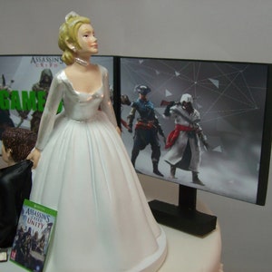 Ultimate GAMER Three-way Monitor 3 Split Screen INSPIRED Funny Wedding ...