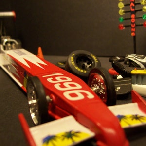 AUTO MECHANIC DRAGSTER Top Fuel Racing Bride Groom Wedding Cake Topper ...