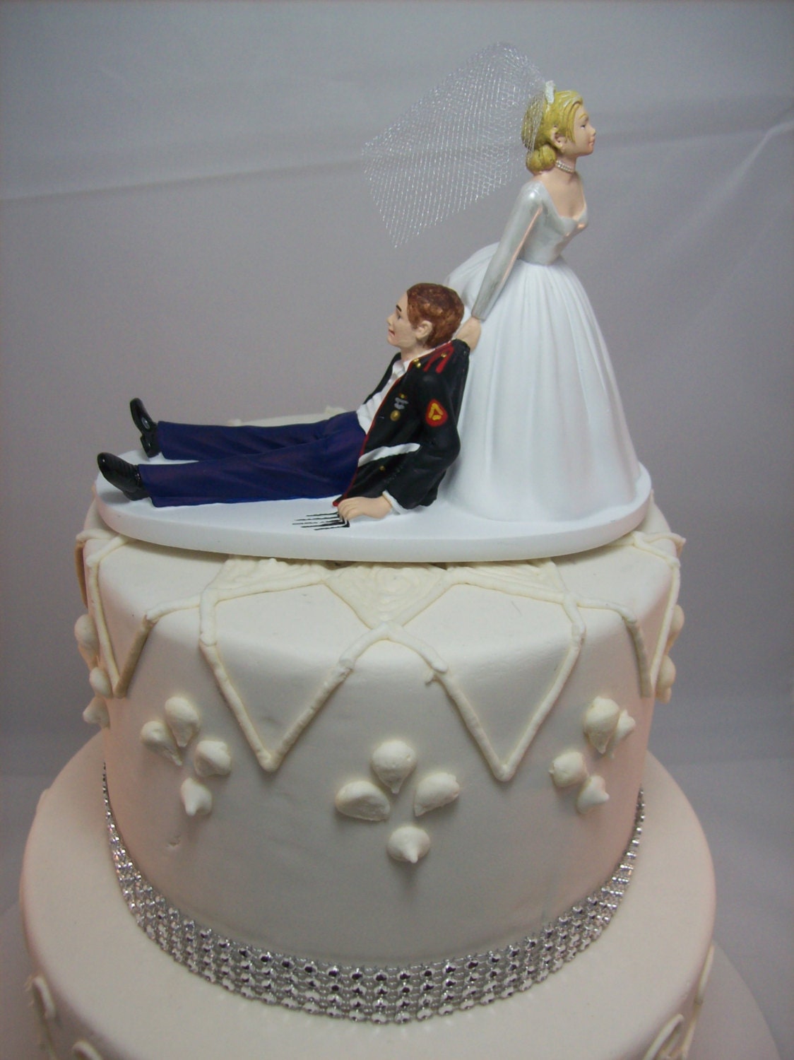 Military Wedding Cake Topper With Gun Rifle Weapon Knife | Etsy