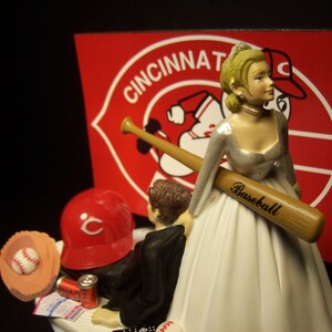 CINCINNATI REDS Baseball or Your Team Bride and Groom Funny Wedding ...