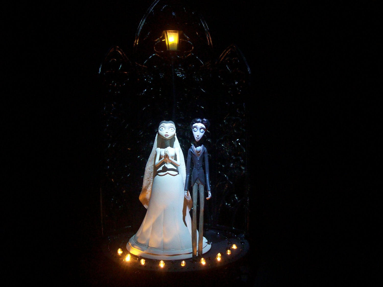 Corpse Bride VICTORIA & VICTOR Wedding Cake Topper LIGHT Pole - Etsy