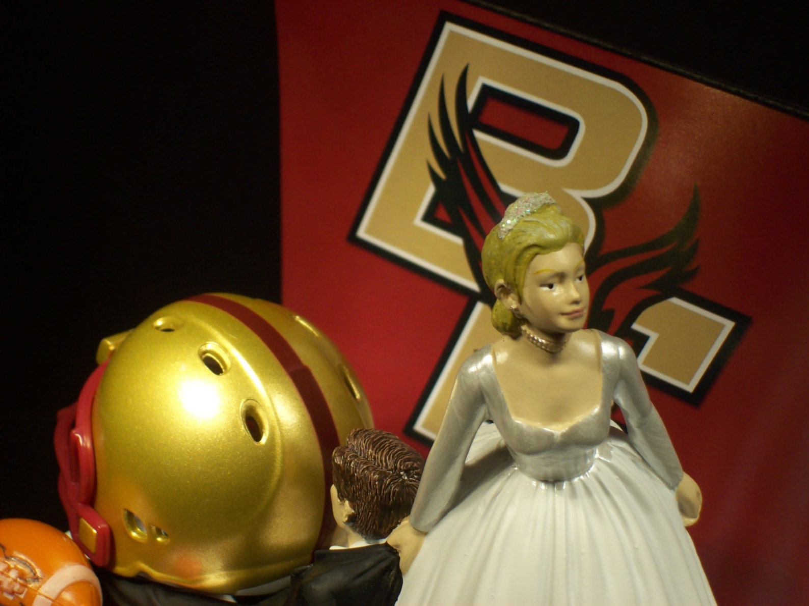 College Football Helmet BOSTON Funny Wedding Cake Topper - Etsy