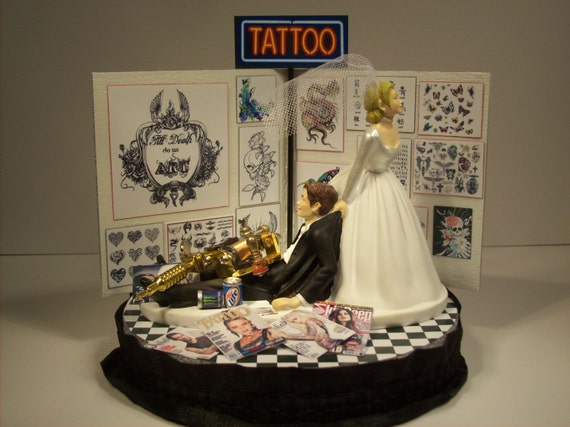 Wedding Cake Topper Tattoos Tattoo Art Inspired Cake Rainbow Trout On