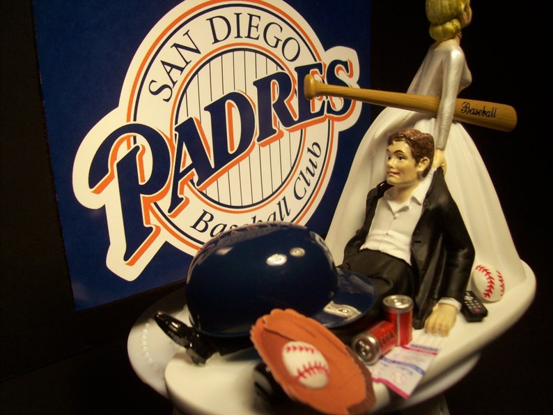 San Diego Padres Baseball Or Your Team Bride And Groom Funny Etsy