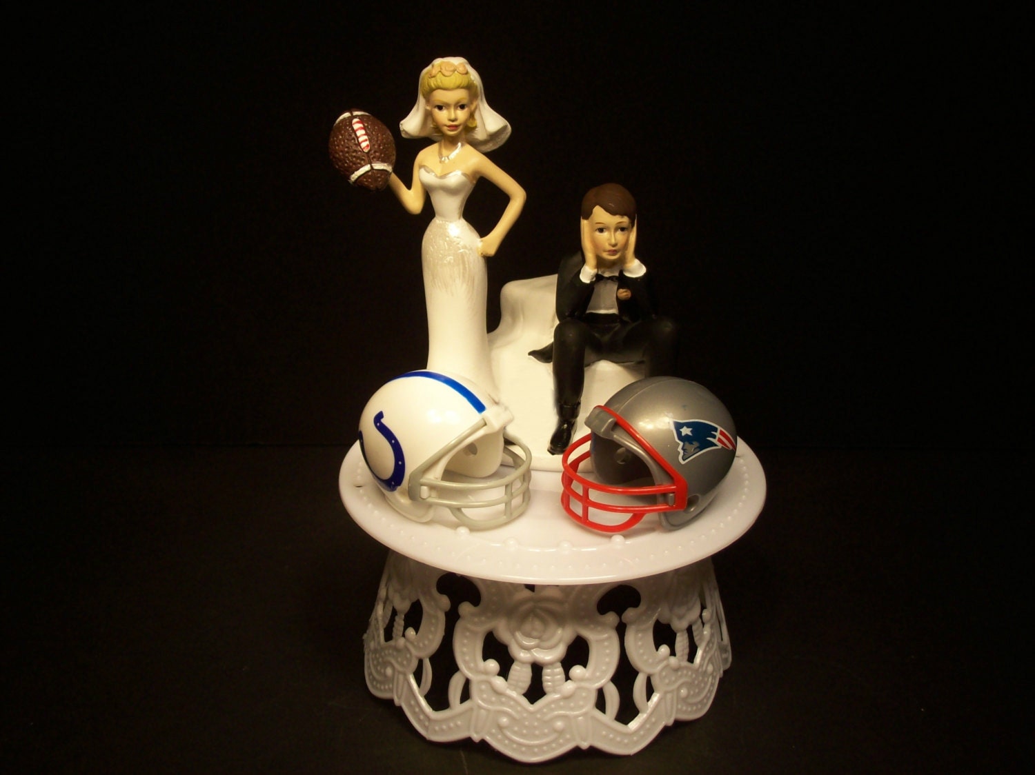 House Divided Football COLTS PATRIOTS or your teams Team | Etsy