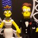 The Simpsons Bride and Groom Funny Wedding Cake Topper - Etsy