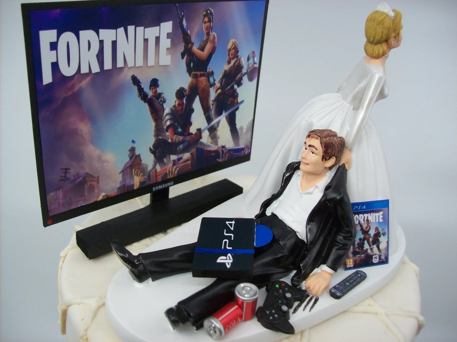 GAMER Funny Wedding Cake Topper Video Game Gaming Junkie Addict ...