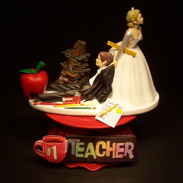 Teacher Cake Topper - Etsy