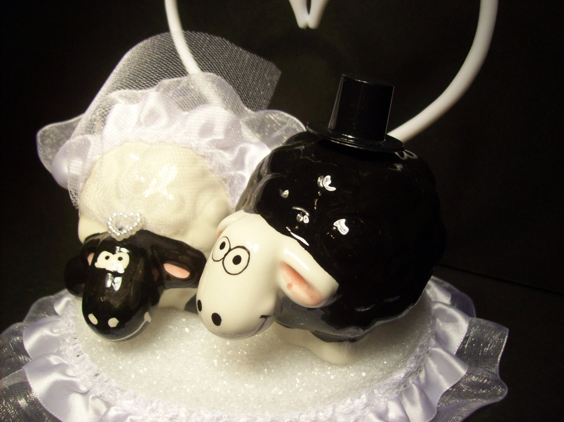 SHEEP Bride and Groom Funny Adorable Animal Wedding CAKE | Etsy