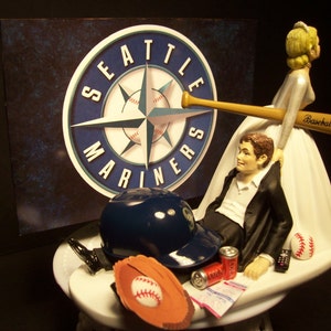 SEATTLE MARINERS Baseball (or Your Team) Bride and Groom Funny Wedding ...