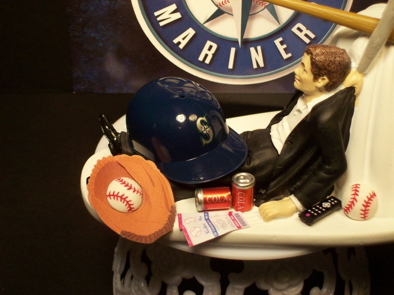 SEATTLE MARINERS Baseball (or Your Team) Bride and Groom Funny Wedding ...