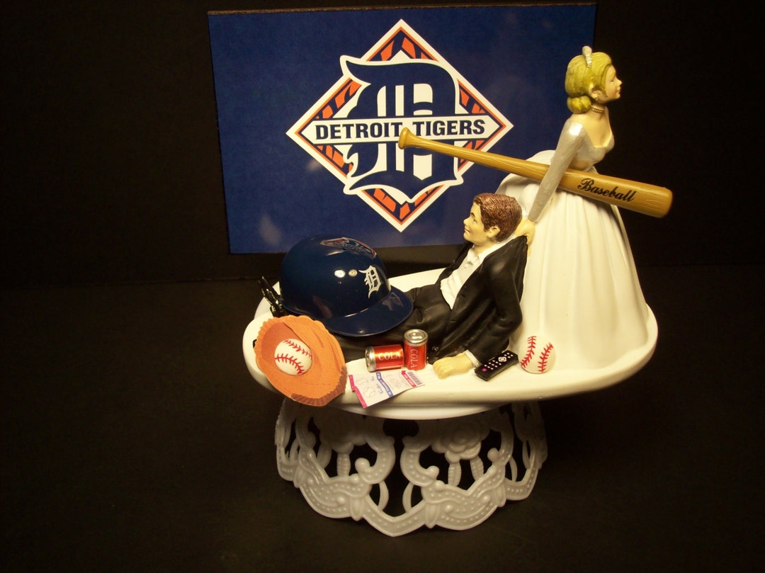 DETROIT TIGERS Baseball (or Your Team) Bride and Groom Funny Wedding ...