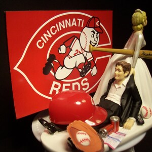 CINCINNATI REDS Baseball or Your Team Bride and Groom Funny Wedding ...