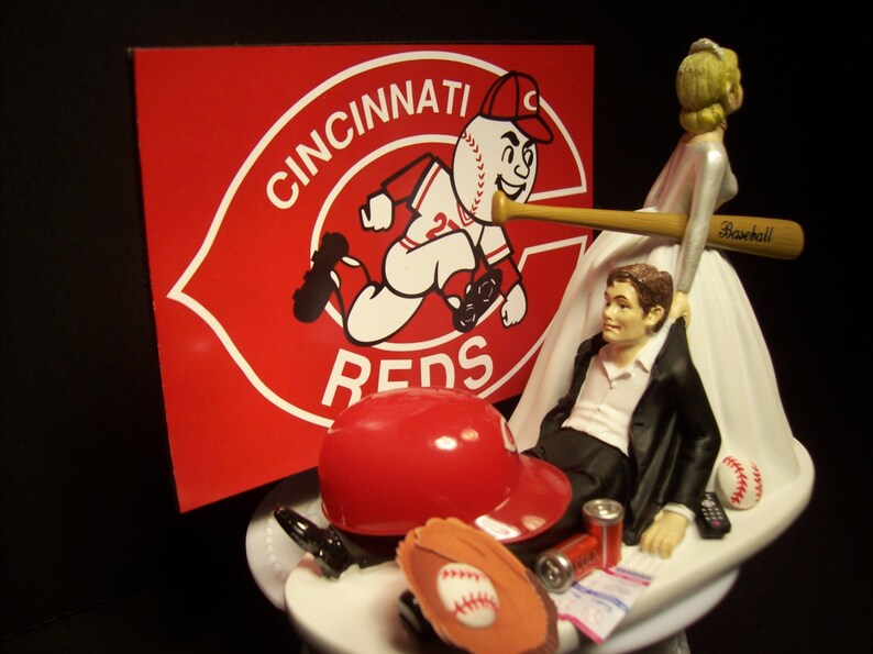 CINCINNATI REDS Baseball or Your Team Bride and Groom Funny - Etsy
