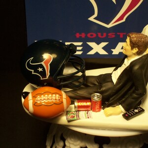 Football HOUSTON TEXANS Wedding Cake Topper Bride and Groom Sports ...