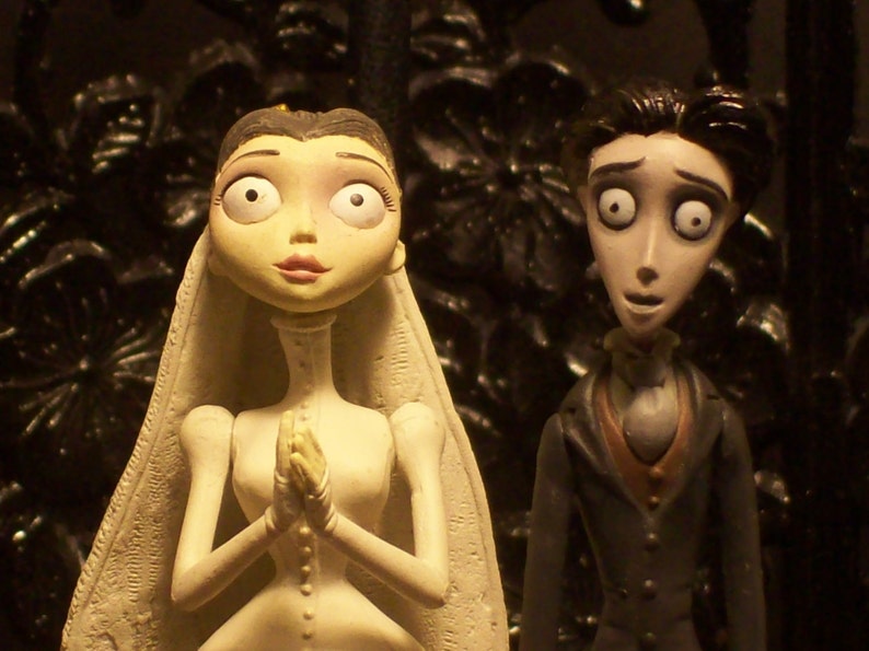 Corpse Bride VICTORIA & VICTOR Wedding Cake Topper LIGHT Pole - Etsy
