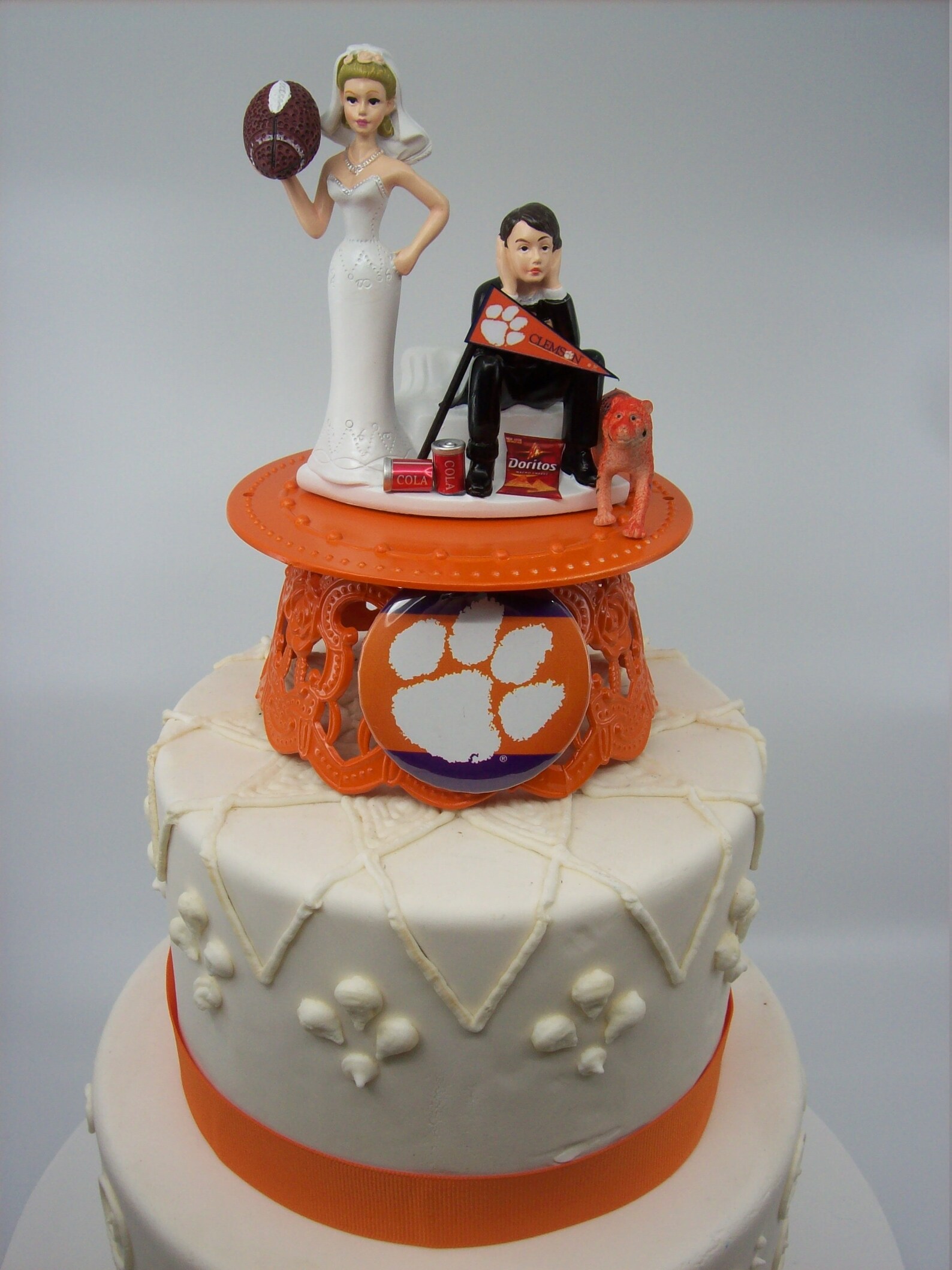 Got the ball College Football CLEMSON Funny Wedding Cake | Etsy
