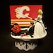 Hockey Sports Team CALGARY FLAMES Bride and Groom Wedding Cake Topper ...