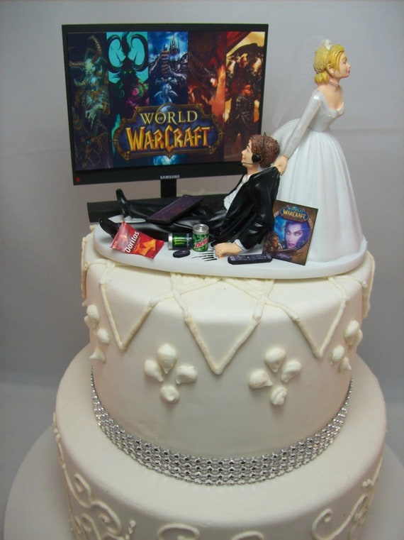 Funny Wedding Cake Toppers Game Over