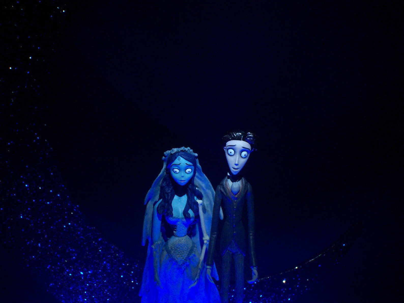 Corpse Bride & Victor Wedding Cake Topper Crescent Moon TIM | Etsy