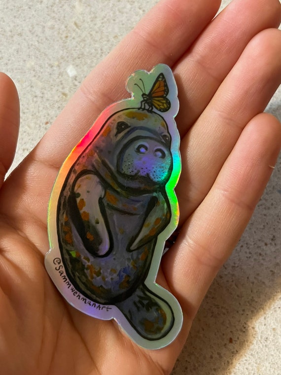 Digital Art & Collectibles Manatee stickers holographic etna.com.pe