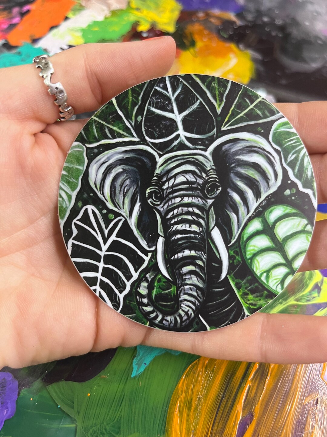 Elephant Ears Vinyl Sticker - Etsy