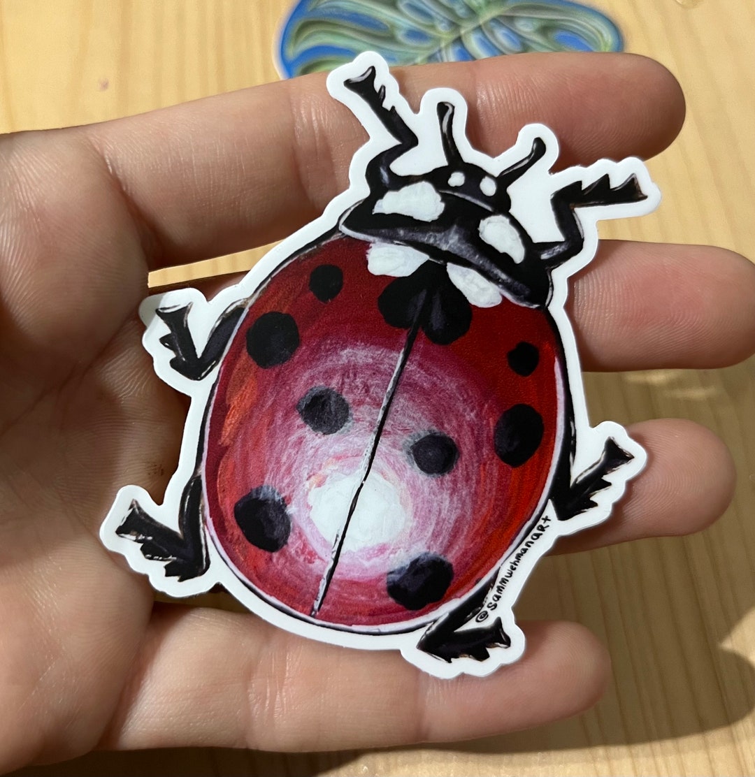 Ladybug Vinyl Sticker - Etsy