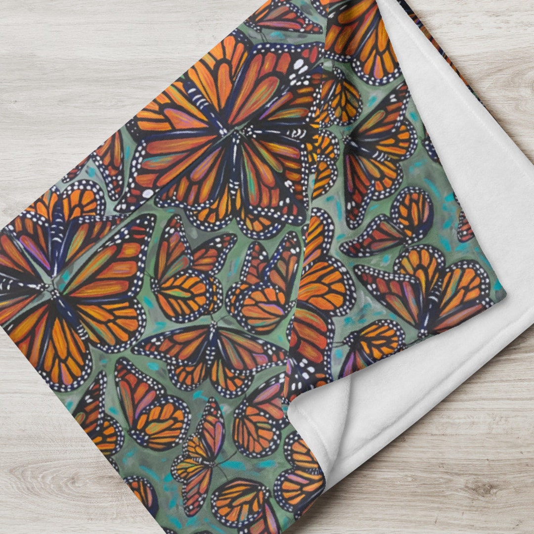 Monarch Magic Soft Silky Throw Blanket - Etsy