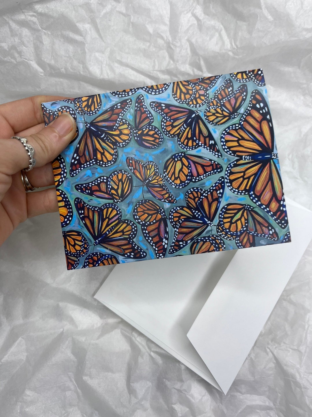 Monarch Magic Greeting Card - Etsy
