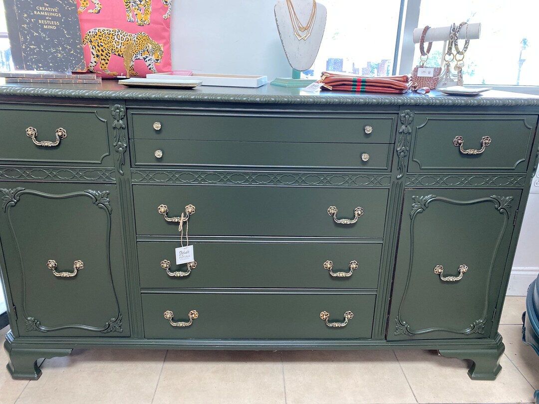 SOLD Custom Painting Example Imogen Vintage Console/ Buffet - Etsy