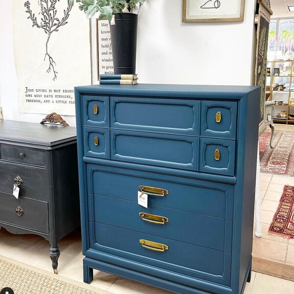 Blue Dresser - Etsy