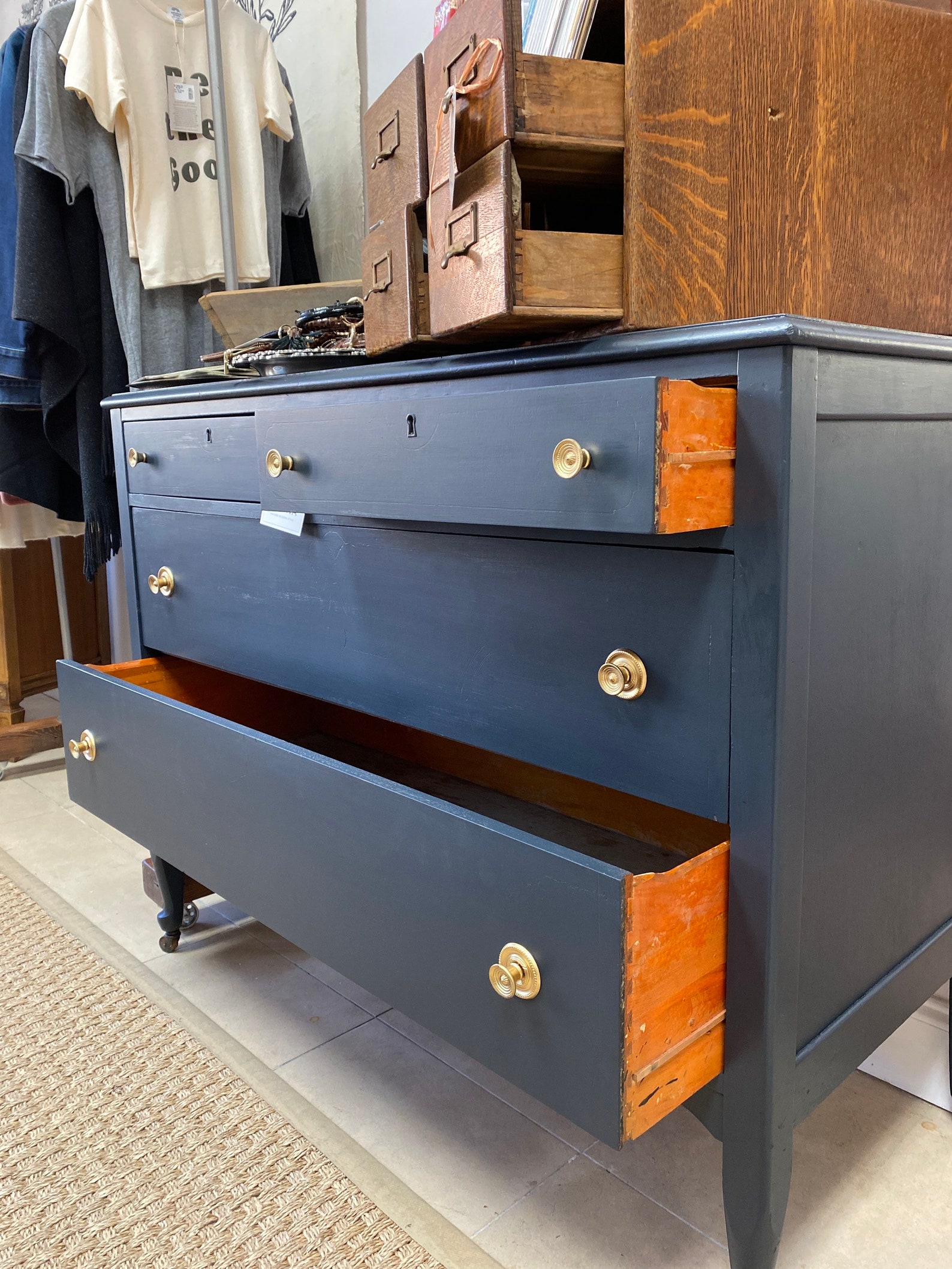 SOLD EXAMPLE of Our Custom Painting Services Vintage Dresser - Etsy