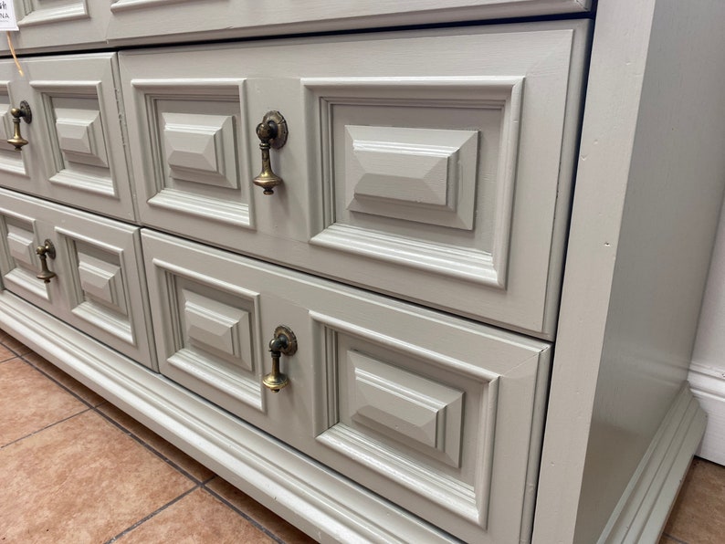 SOLD Custom Paint Example Eli Vintage Long Dresser - Etsy
