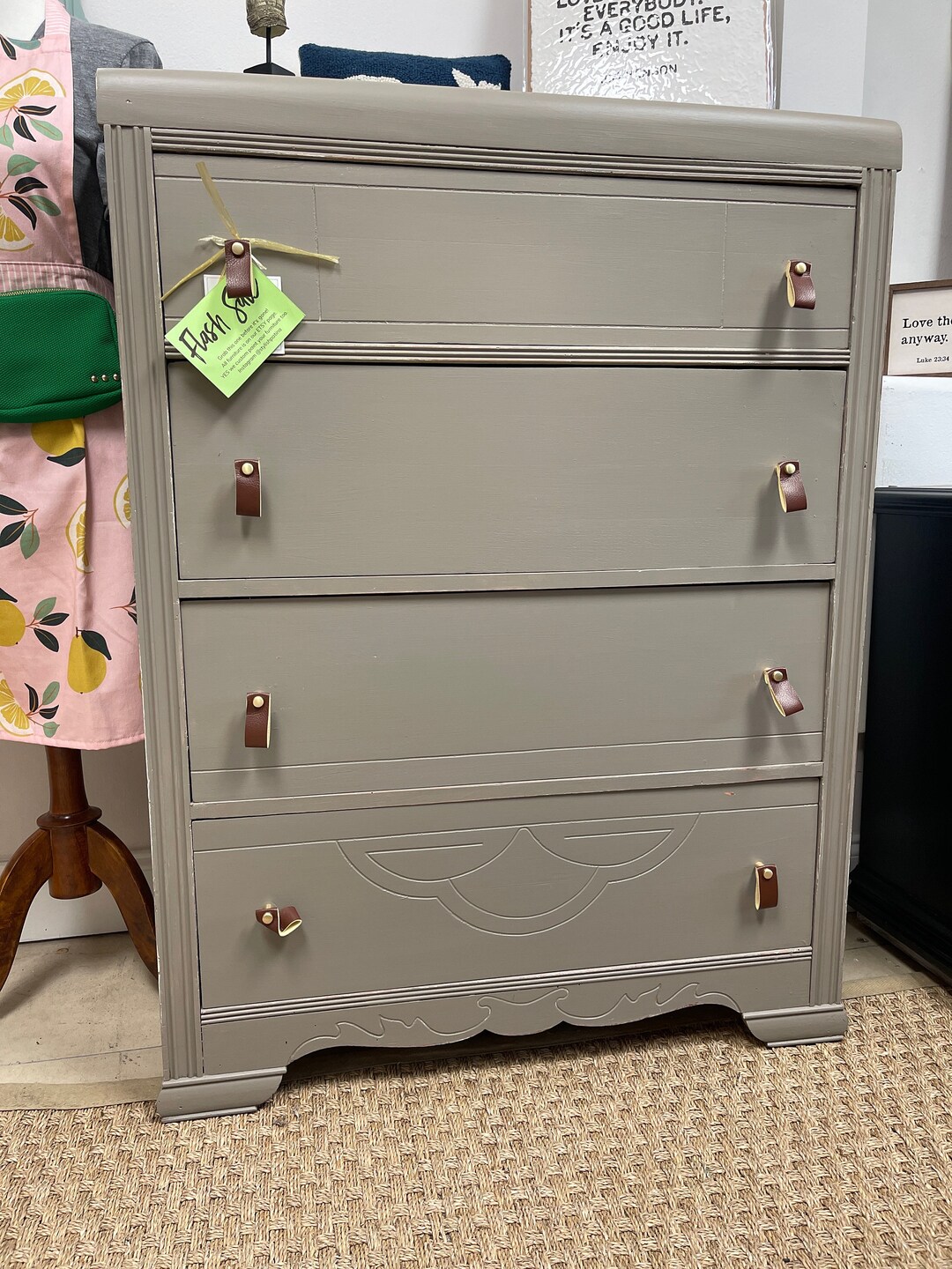 SOLD Custom Painting Example Greyson Tall Art Deco Dresser - Etsy