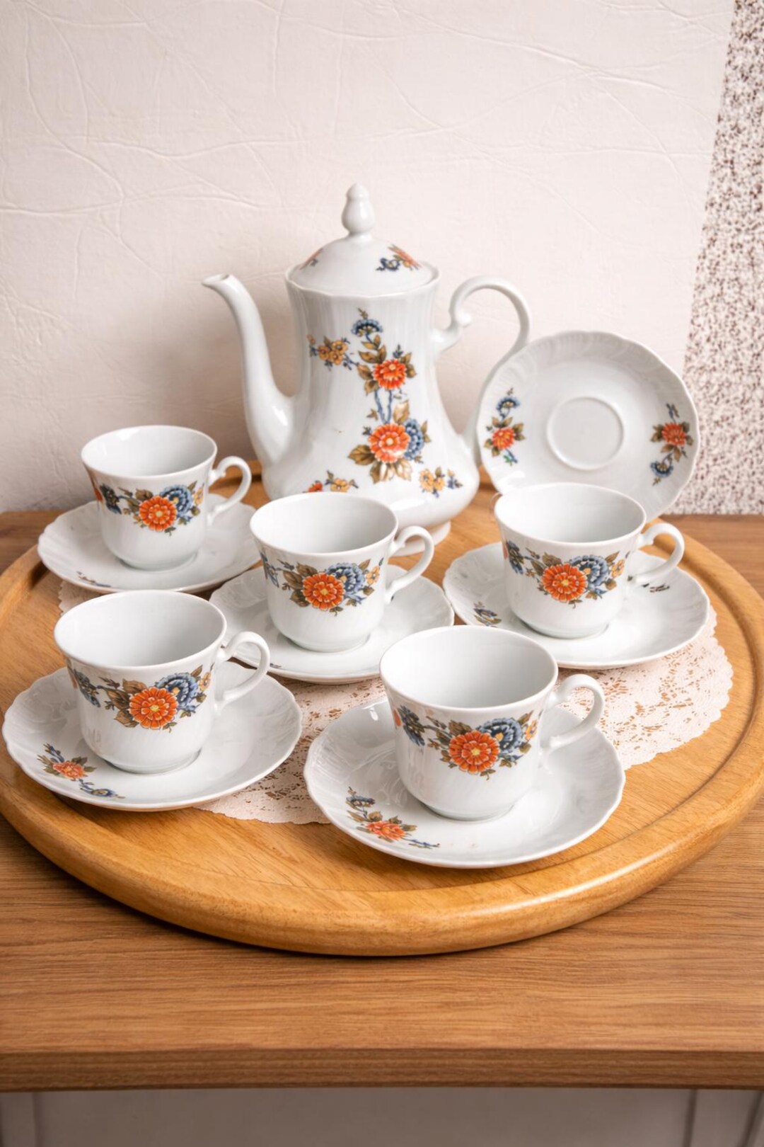 Vintage Winterling Bavaria Coffee Set – Floral German Porcelain, Set ...